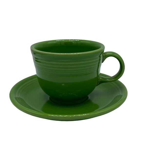Homer Laughlin | Dining | Fiestaware Green Cup And Saucer Set Coffee ...